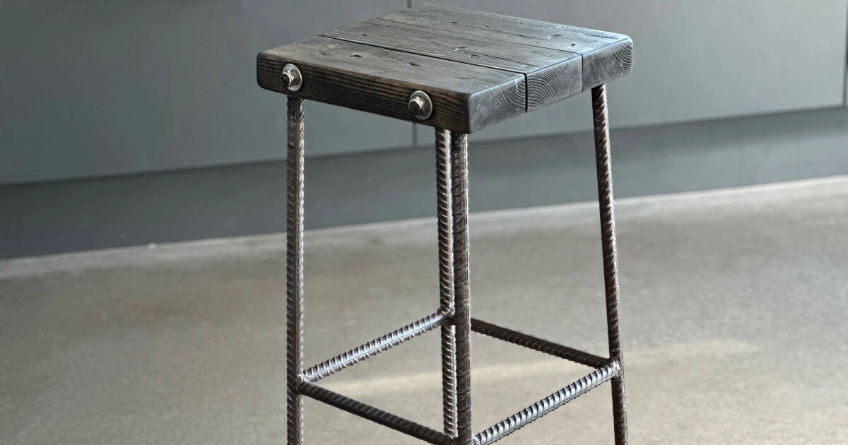 DIY welded bar stool